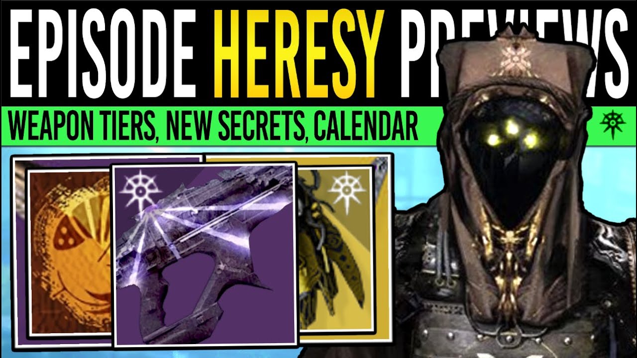 Destiny 2: NEW HERESY PREVIEWS! Weapon CHALLENGES, New Loot, QoL ...