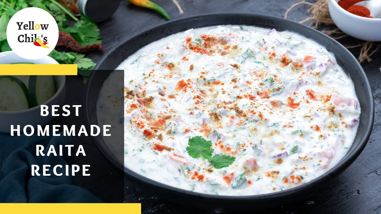 Easy Homemade Raita Recipe - YouTube