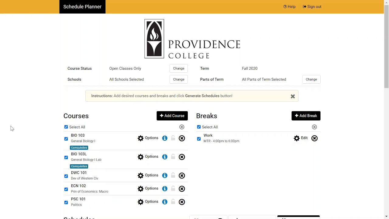How to Use Schedule Planner - YouTube