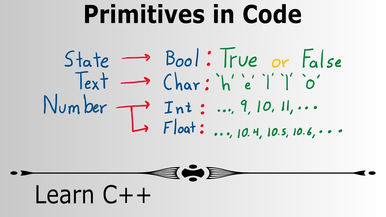Larn Programming with C++ - Primitives in Code - YouTube