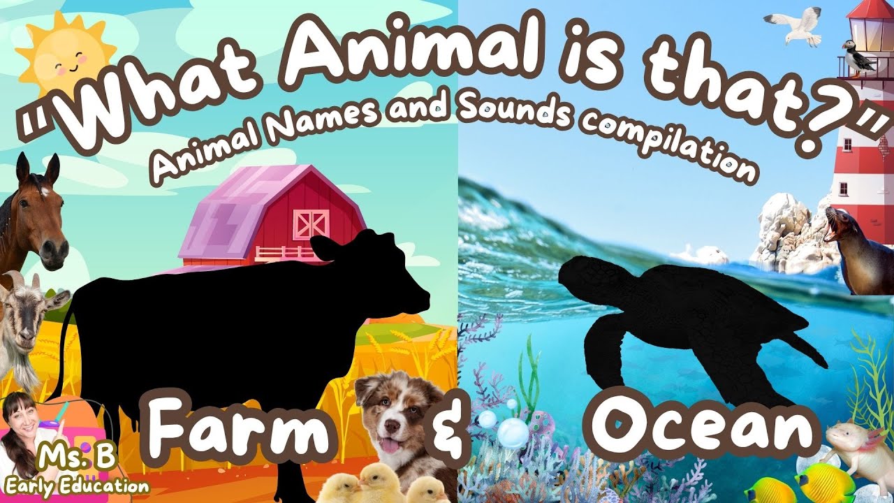 Toddler Learning "What Animal is that?" | Farm and Ocean Animal Names ...