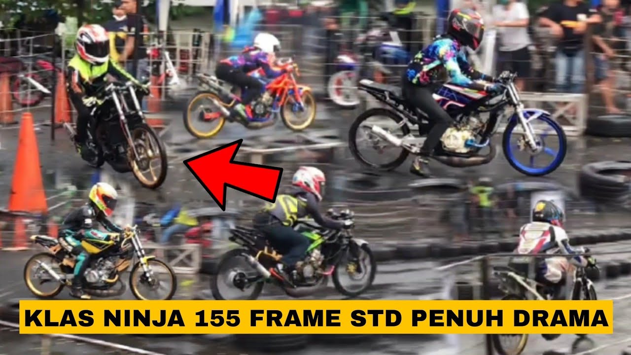 FULL RACE NINJA 155 FRAME STANDAR EVENT BRIGIF CIMAHI TERBARU - YouTube