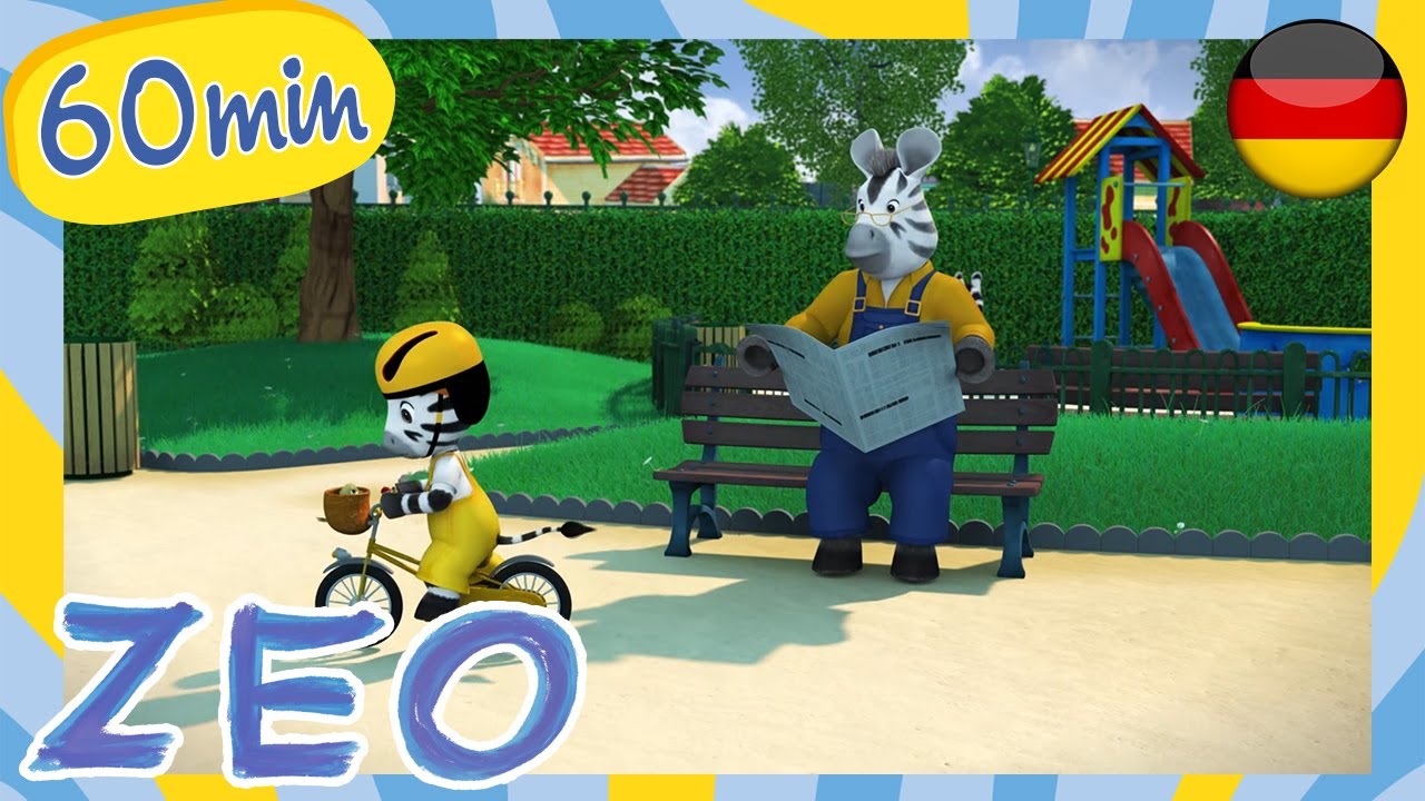 Zeo Kompilation 🦓 1 Stunde 🚲 Zeos Fahrrad 🚲 Zeo das Zebra - YouTube