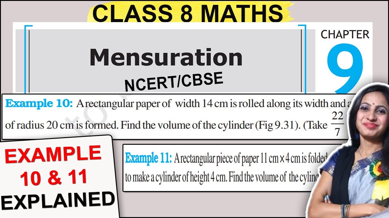 Mensuration | Class 8 Maths Chapter 9 Example 10 & 11 Solution | 8th ...