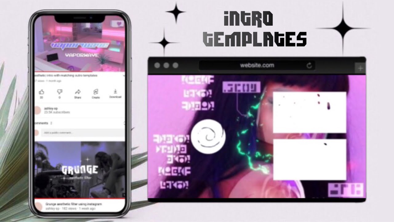 Aesthetic intro with matching outro templates - YouTube