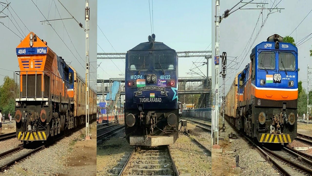 Different Colour Livery EMD Locomotive WDP4B & WDP4D | ICF Train ...