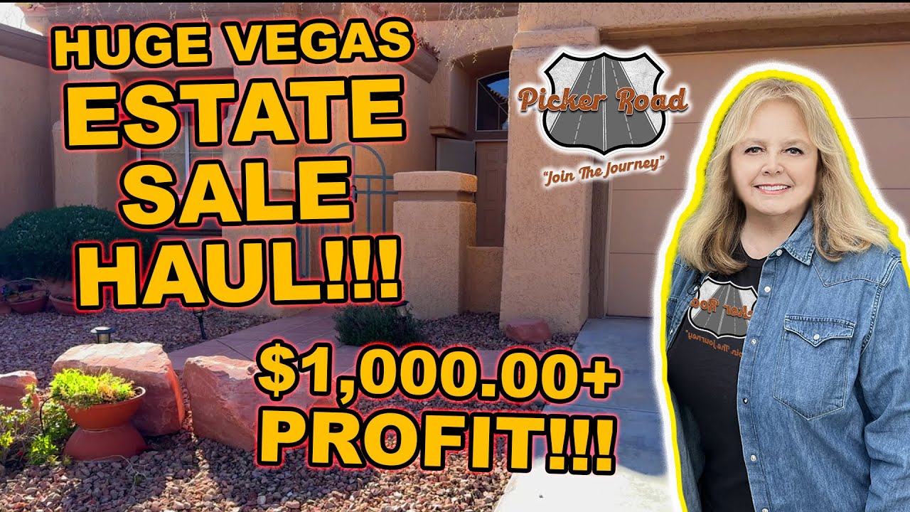 HUGE VEGAS ESTATE SALE HAUL!!! $1,000.00+ PROFIT!!! Join the Journey on Picker Road! - YouTube