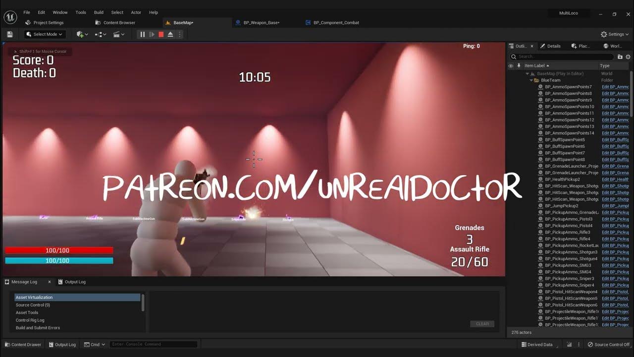 Weapon recoil - MultiLoco system | Advanced locomotion system Multiplayer UE 5 - YouTube