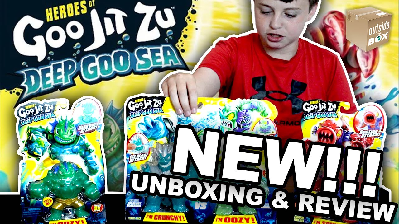 Goo Jit Zu Deep Goo Sea Ice Blast Blazagon Vs Horriglow & More! - YouTube