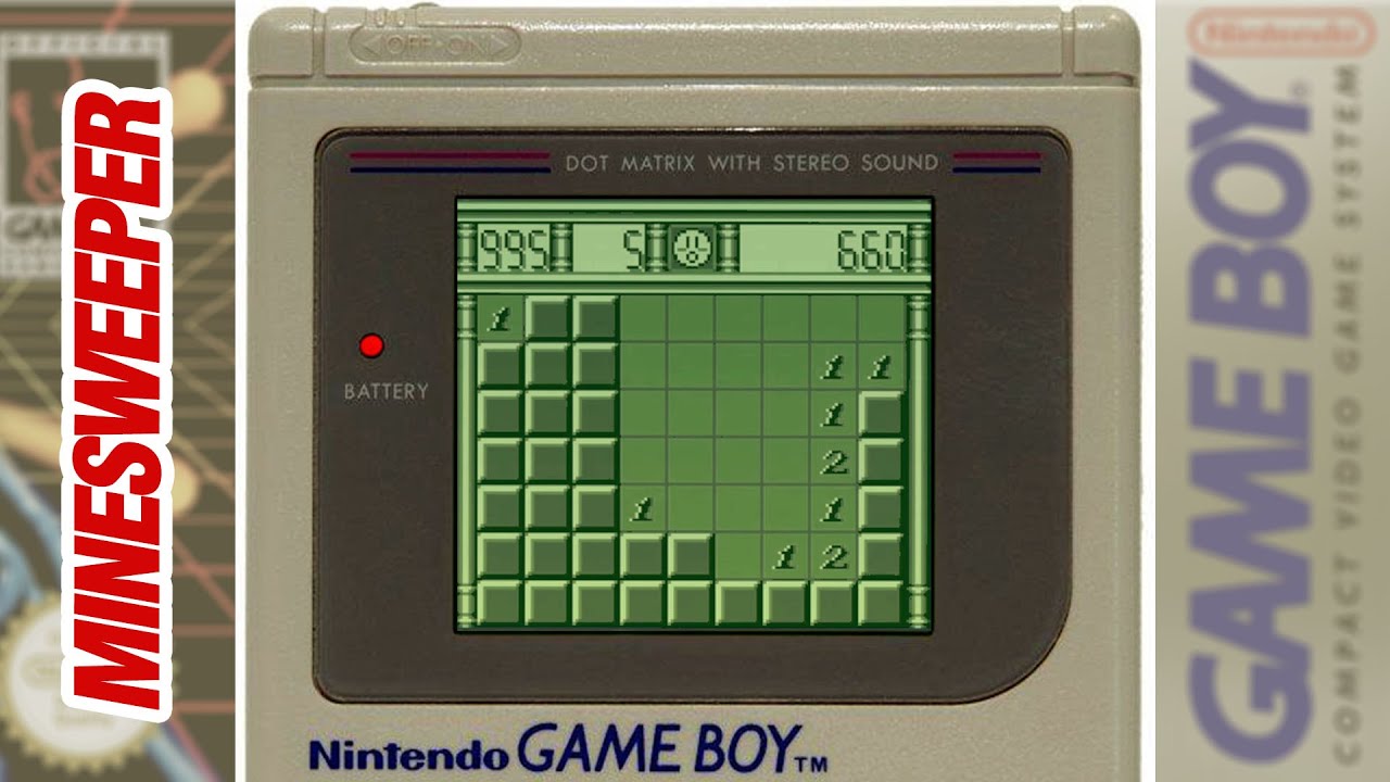 MINESWEEPER (Game Boy) 1991 | Gameplay Shortplay - YouTube