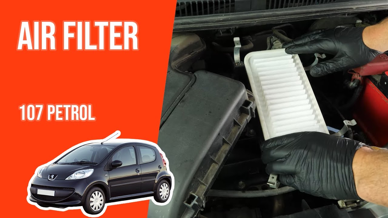 How to replace the air filter Peugeot 107 1.0 💨 - YouTube