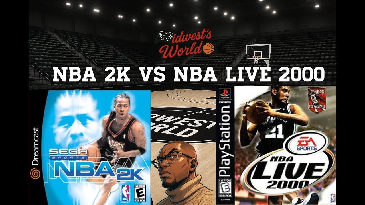 NBA 2K vs NBA Live 2000 Side By Side Comparison - YouTube