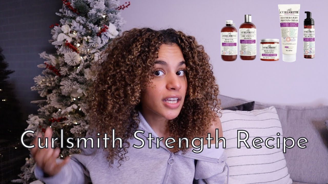 Curlsmith Strength Recipe Review on my 3b Curly Hair! - YouTube