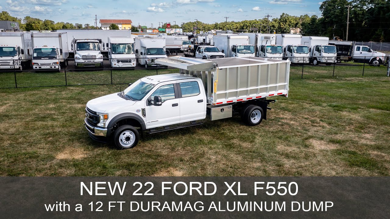 Brand New 2022 Ford F550 Crew Cab Landscape Dump - YouTube