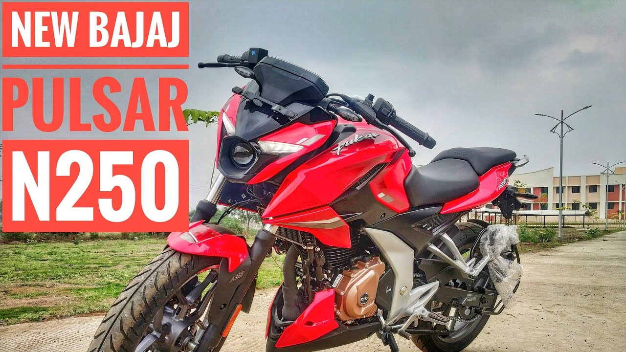 New Bajaj Pulsar N250 BS6 Red walk around review | Bajaj से ये उमीद ...