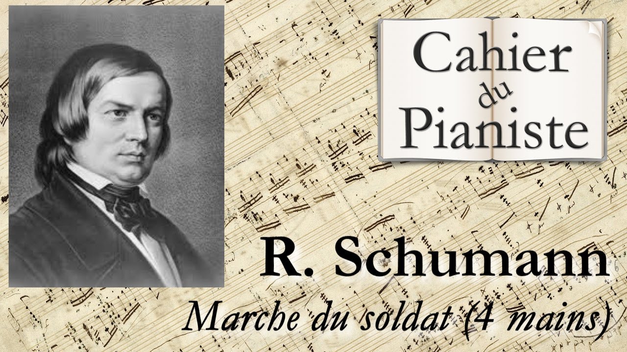 La marche du soldat de Schumann - 4 mains [PLAYBACK] - YouTube