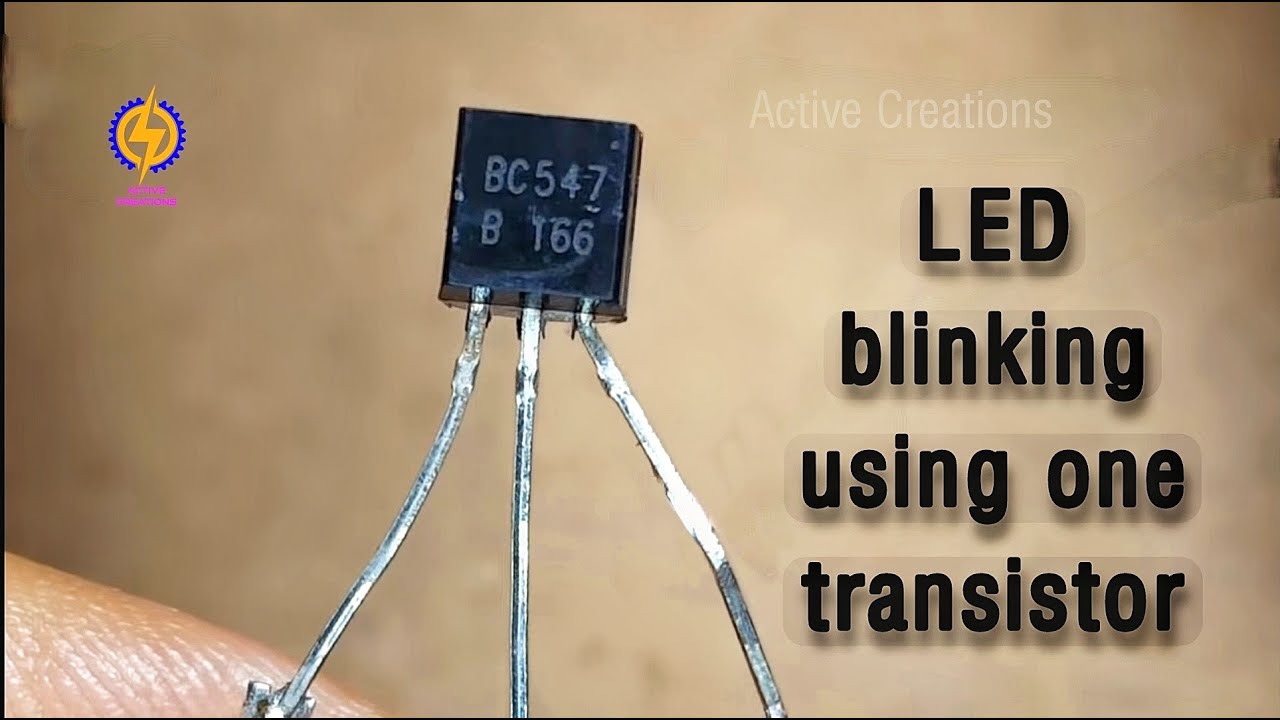 How to make led blinking circuit | Top bc547 project | bc547 Transistor ...