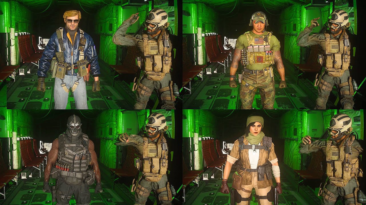 All Operators Jumping Off the Plane - Call of Duty: Warzone - YouTube