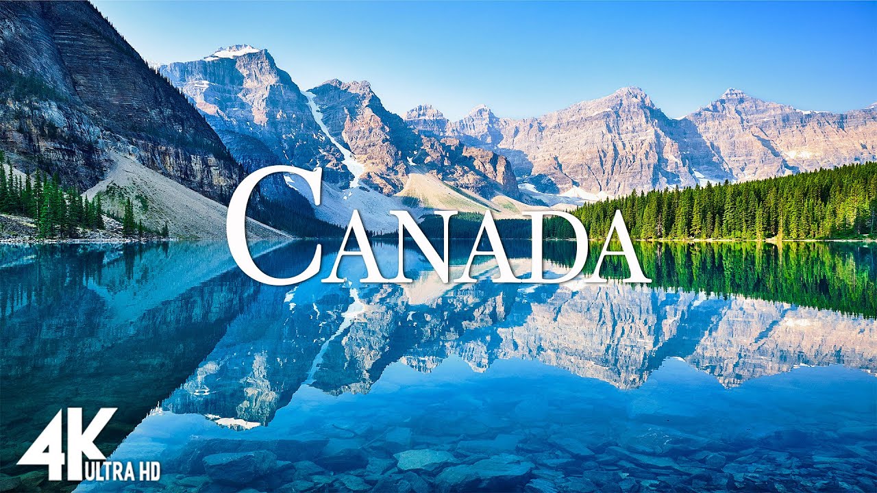 FLYING OVER CANADA (4K UHD) - Relaxing Music Along With Beautiful ...