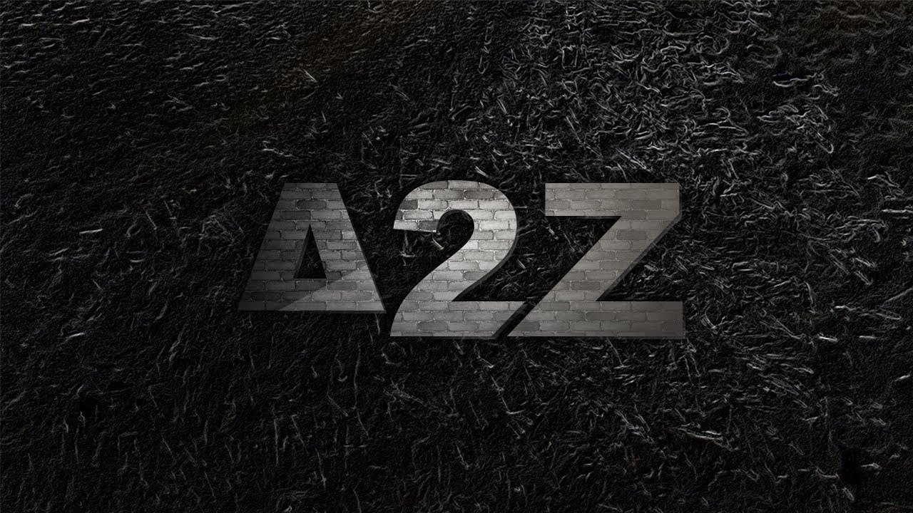 Text effect in photoshop | A2Z logo | Photoshop Tutorial | Logo design ...