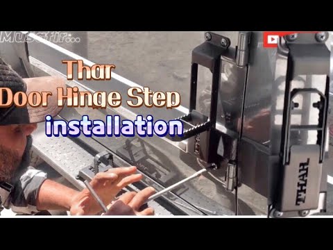 Mahindra THAR - Door Hinge Step Installation #tharmahindra - YouTube