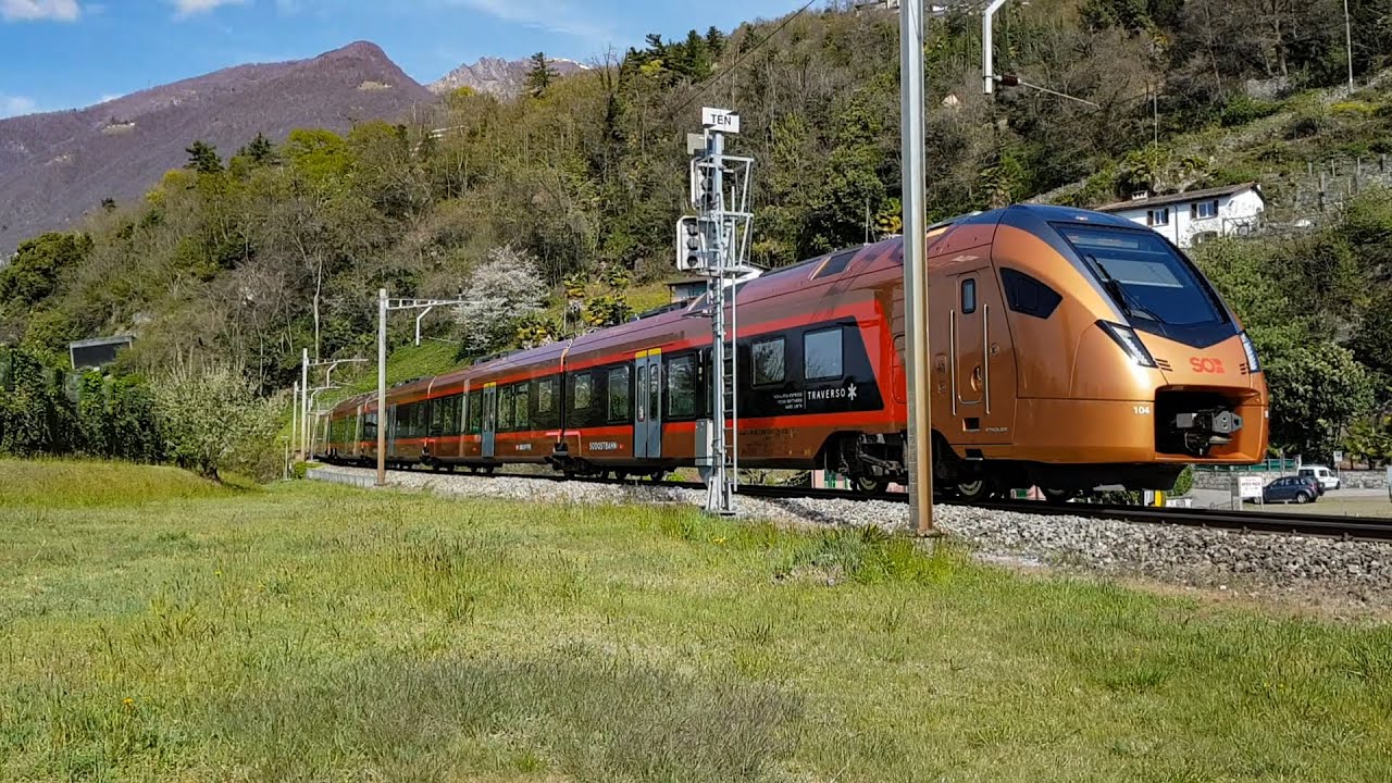 Stadler SOB Traverso FLIRT 3 - IR 46 "Treno Gottardo" - Locarno-Zürich ...