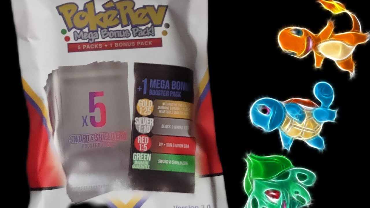 Pokemon PokeRev mega bonus pack mystery pack opening #pokemon # ...