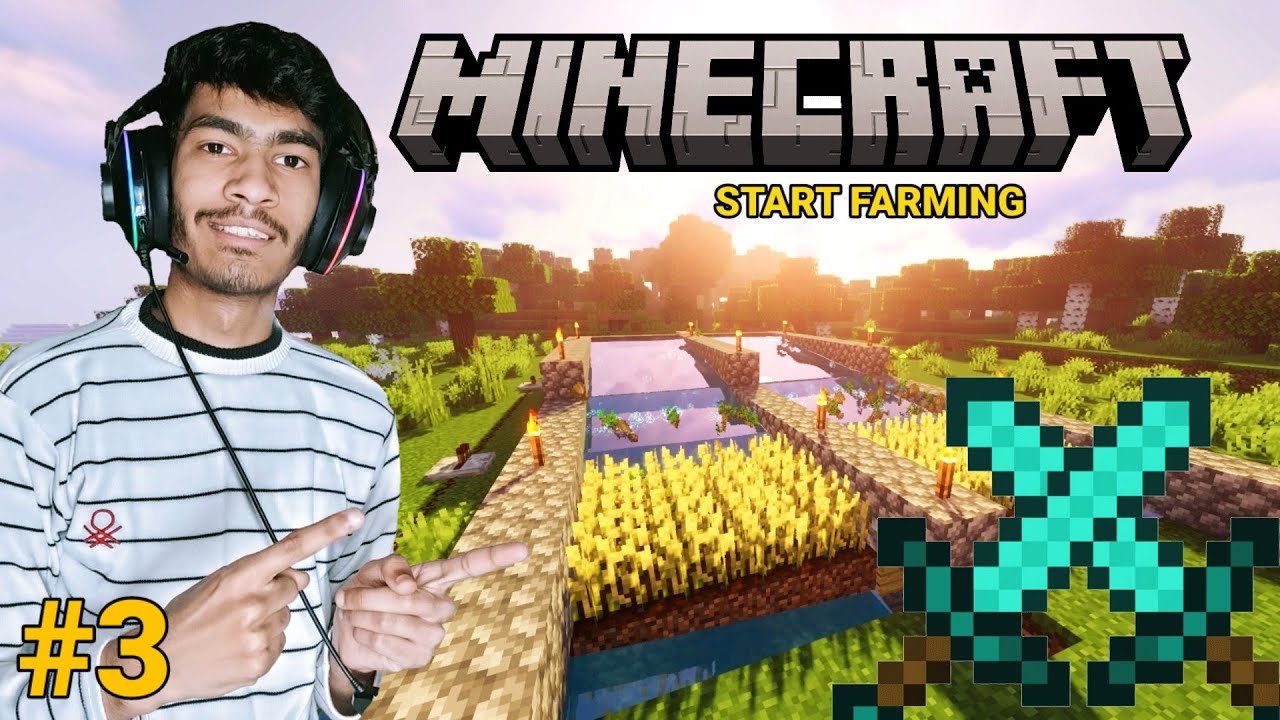 I START FARMING & REPAIR MY HOUSE | MINECRAFT EP - 3 | DeLHi BoY ...