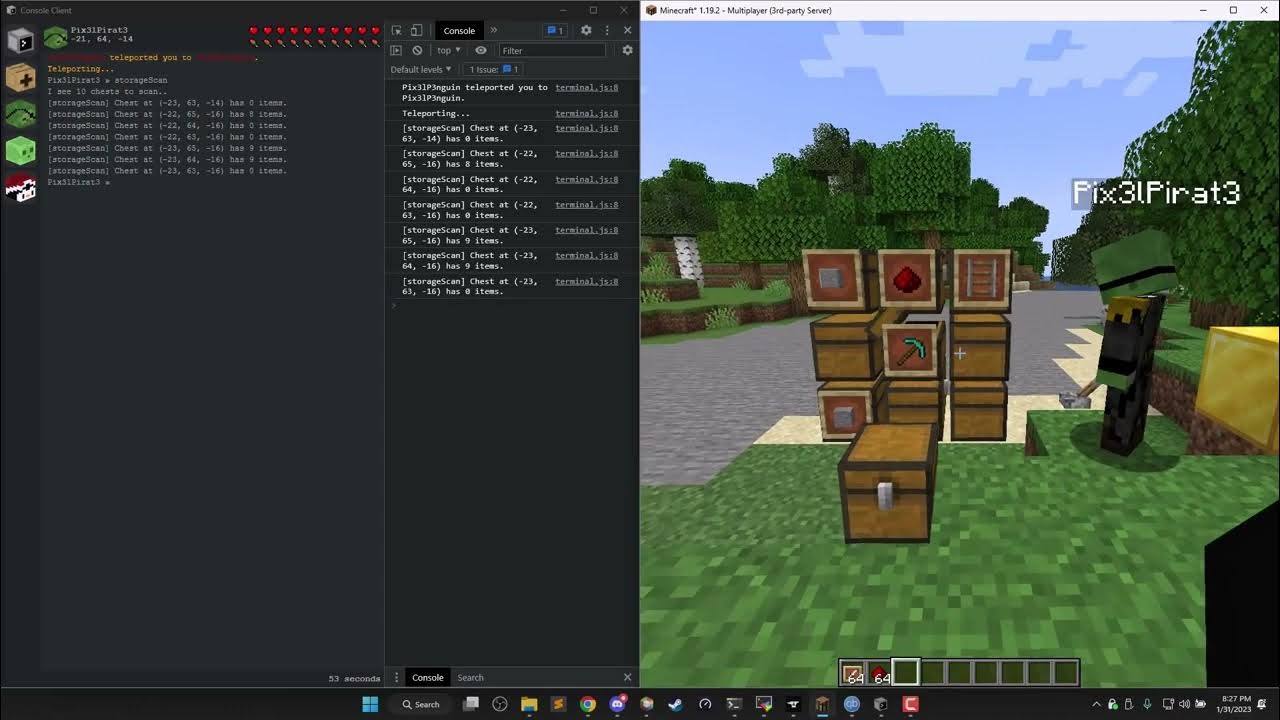 Mineflayer Storage Scanner (Simple) #shorts - YouTube