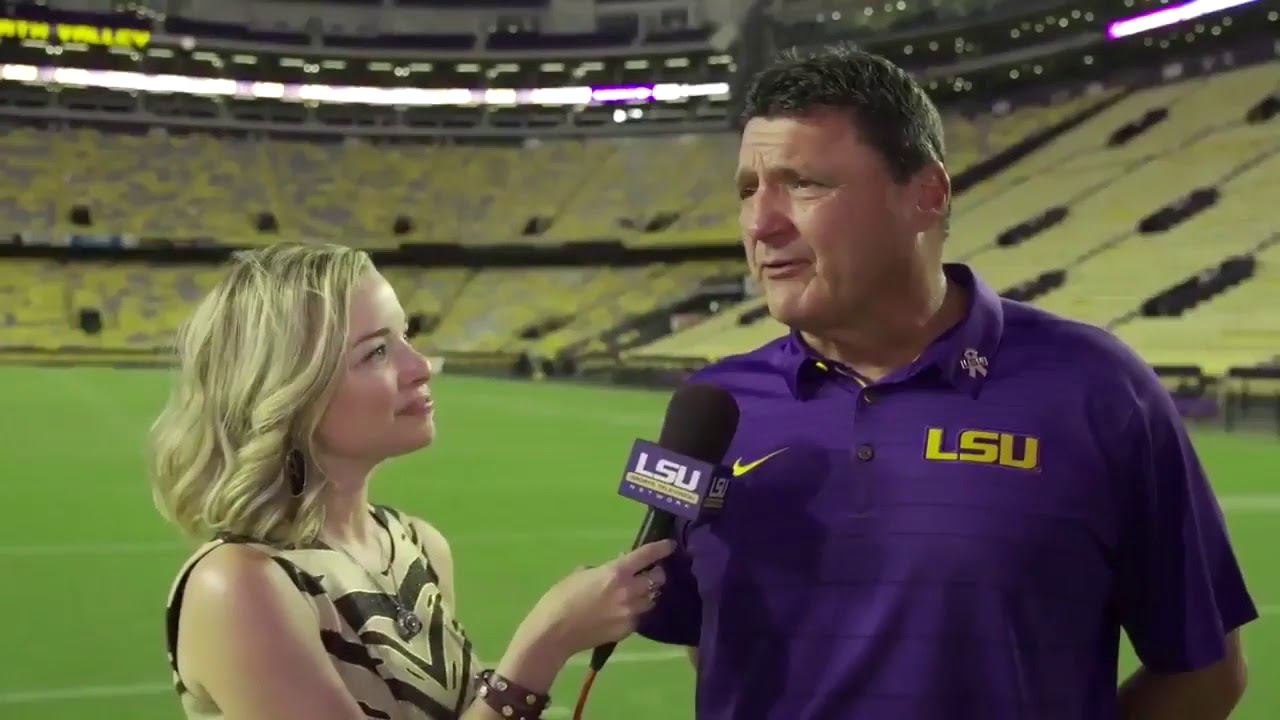 Coach Orgeron's Post game Interview vs. Auburn - YouTube