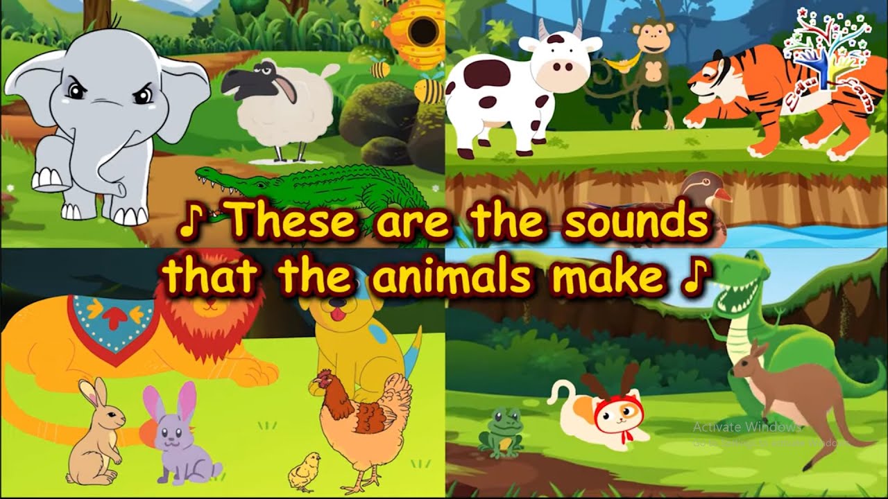 These Are The Sound That The Animals Make TA1TA2 || Edufam Kids Song ...
