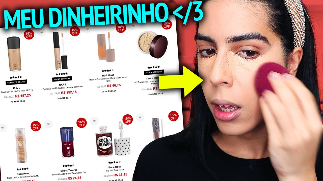 Make COMPLETA com os MAIS VENDIDOS da SEPHORA! - YouTube