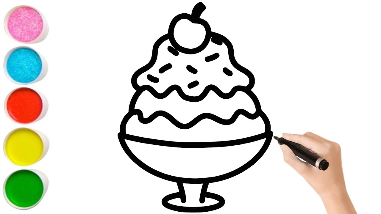 How to Draw a Ice Cream Cup | Step by Step - YouTube