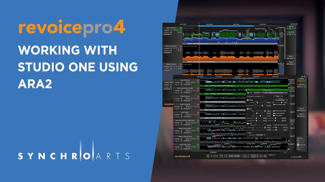 Working with Revoice Pro 4 and Studio One using ARA2 - YouTube