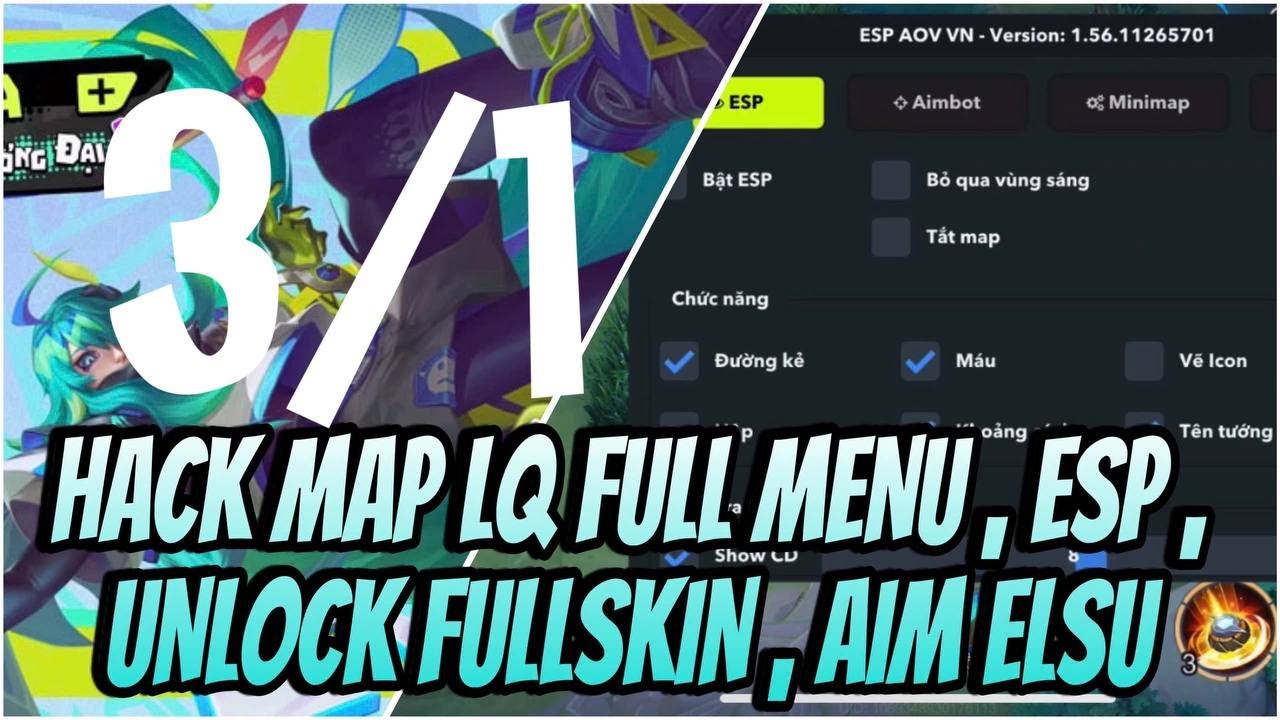 Hack Map LQ Menu - Free 100 % Chấp Tố ,Aim Trúng 100 % ,Block Host ...