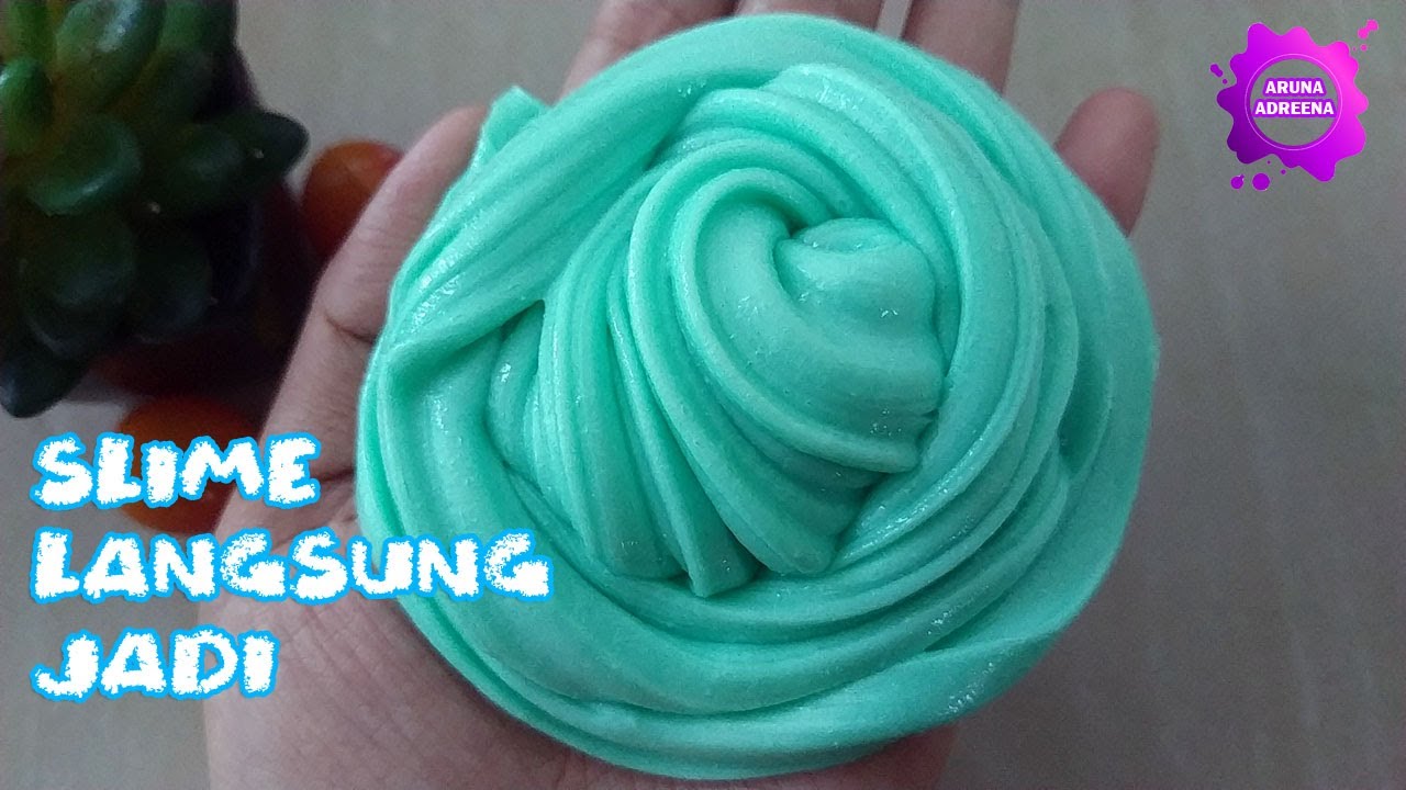 cara membuat slime langsung jadi - YouTube