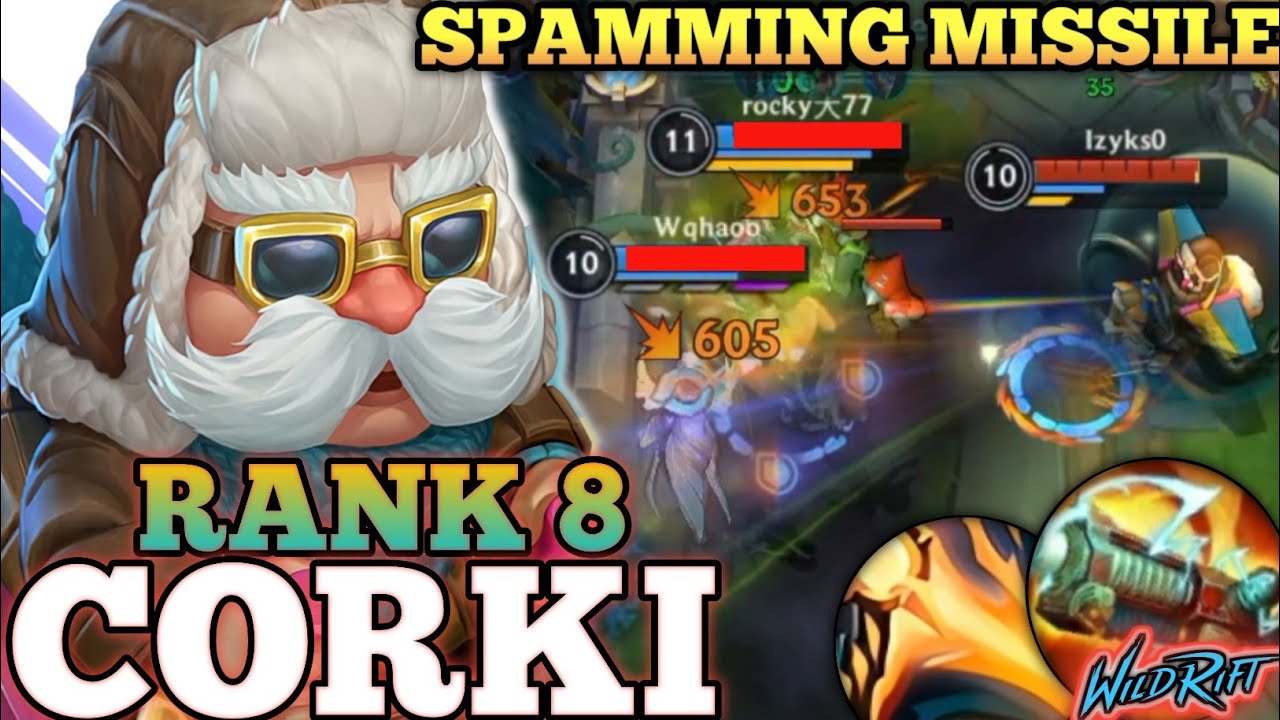 CORKI DEADLY BIG ROCKET MISSILE! LATE GAME KILLER MVP PLAY - TOP 8 ...