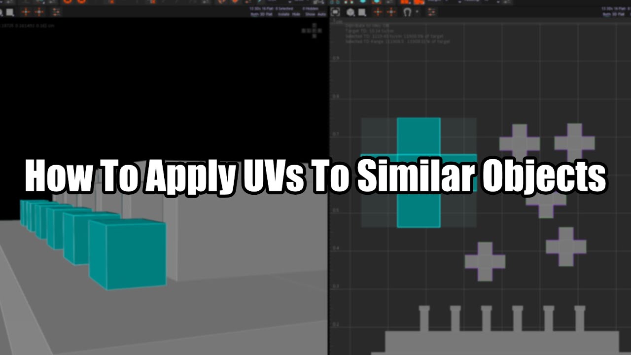 Rizom UV: How To Select And Apply UVs to Similar Objects - YouTube