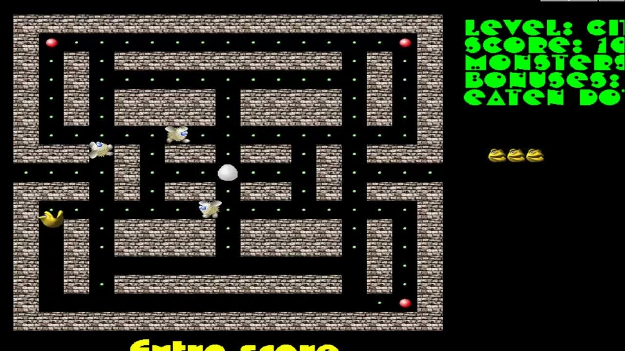 PC WINDOWS PacMania 1 PD PAC MANIA I Alawar Entertainment 2000 PACMAN CLONJE PAC MAN - YouTube
