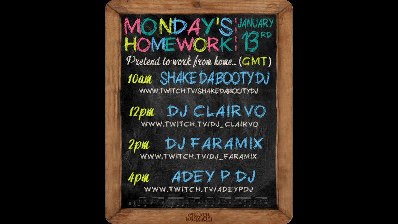 Shake da Booty DJ - 2 Decks 1 Mug - Monday's Homework raid train ...
