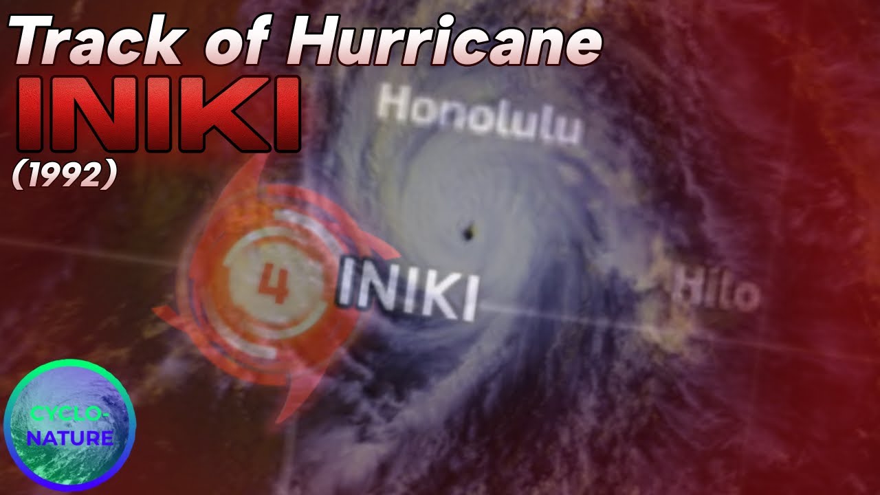 Track of Hurricane Iniki (1992) - YouTube