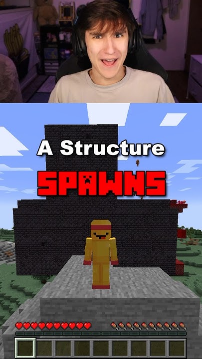 Minecraft, But Every Minute a Structure SPAWNS - YouTube