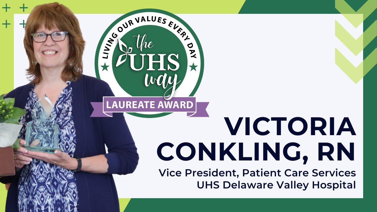 Victoria Conkling, RN, Receives UHS Laureate Award - YouTube