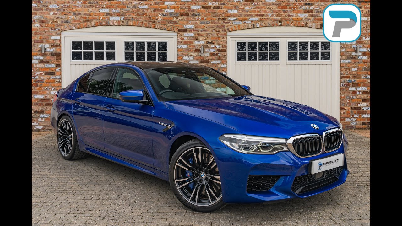 2019 69 BMW M5 XDRIVE IN SAN MARINO BLUE METALLIC WITH BLACK MERINO ...