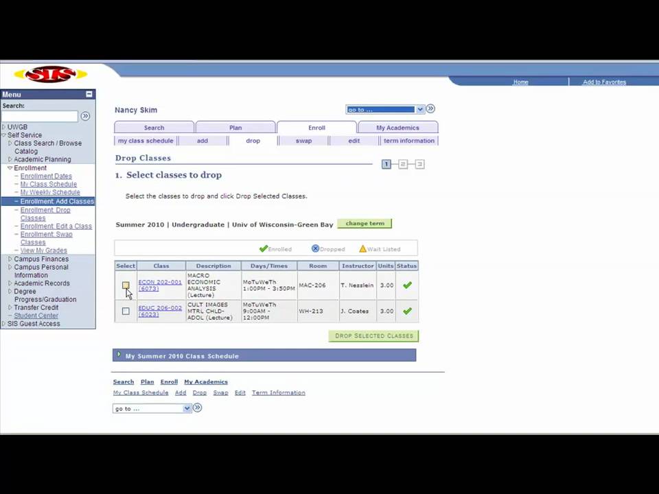 How to Drop a Class - YouTube