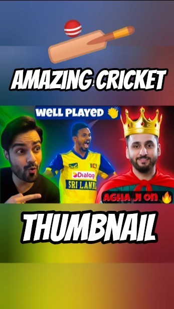 Cricket Thumbnail Design #thumbnail #thumbnaildesigner #cricket - YouTube