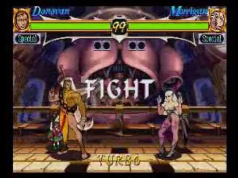 Morrigan vs Donovan Baine - Darkstalkers Resurrection/Night Warriors: Darkstalkers' Revenge ...