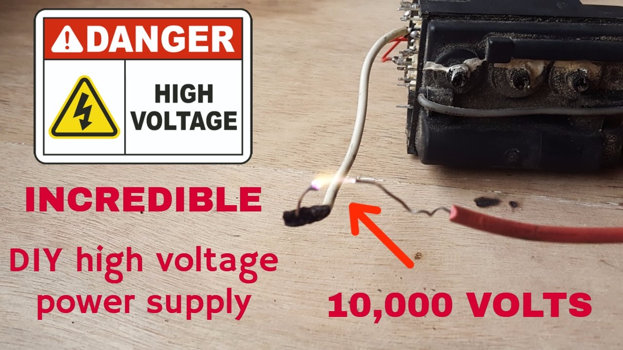 How to make a high voltage power supply - YouTube