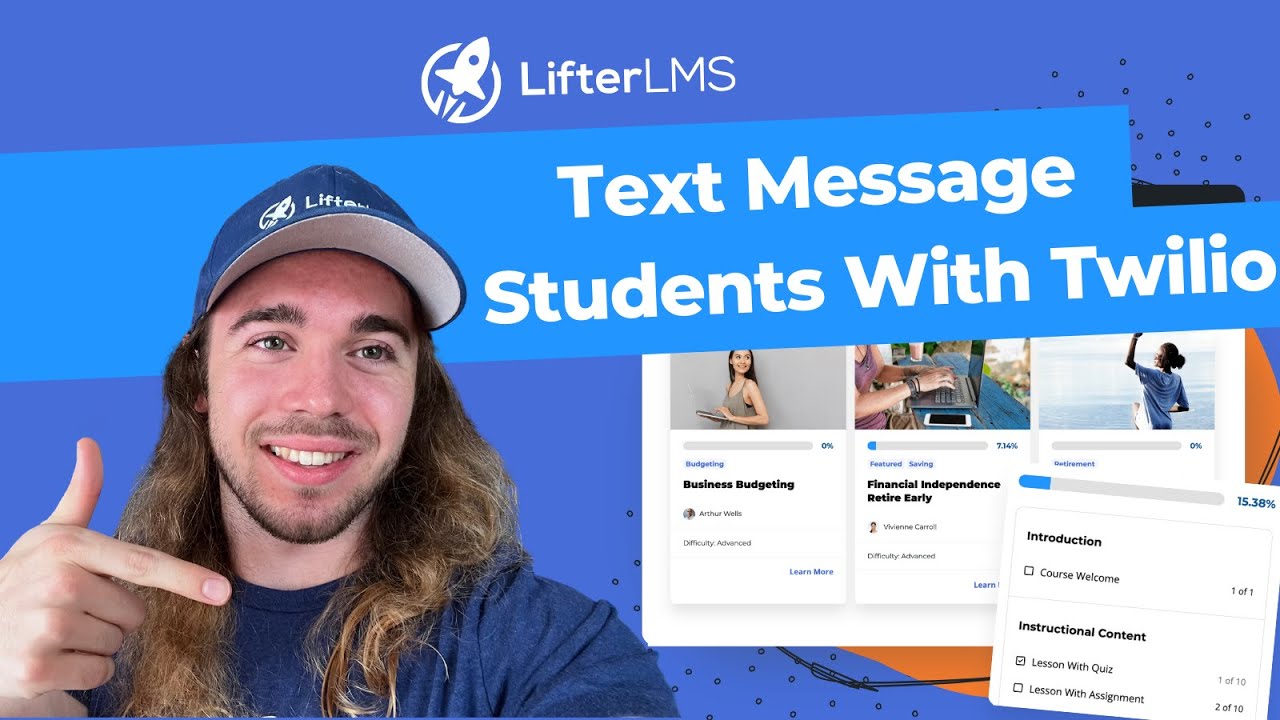 How to use LifterLMS Twilio to Send Text Messages to Students - YouTube
