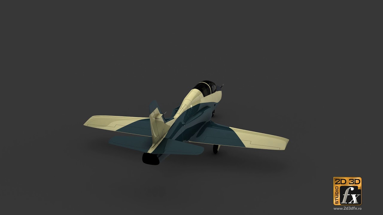 Animaţie 3D - IAR 99 Jet Fighter - YouTube